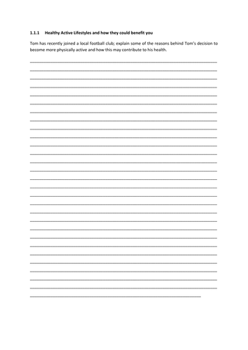 Guide on how to answer the Six Mark Questions for Edexcel GCSE PE by ...