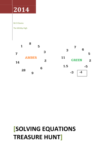 Solving equations -Unknown both sides and brackets | Teaching Resources
