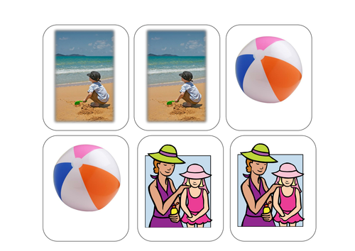 Beach Snap Cards | Teaching Resources