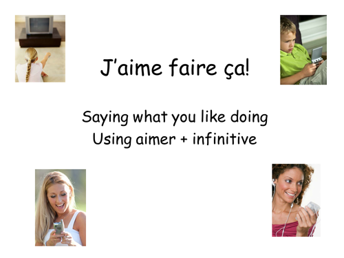 J'aime faire ça! | Teaching Resources J'aime faire ça! | Teaching Resources