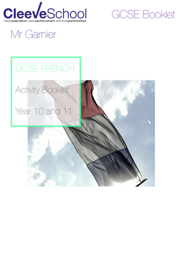 GCSE French Revision Activity booklet | Teaching Resources