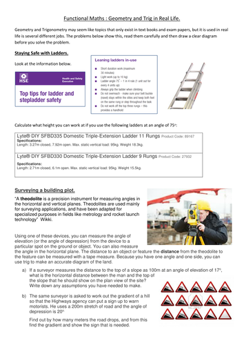 Trig and Pythagoras in the real world | Teaching Resources