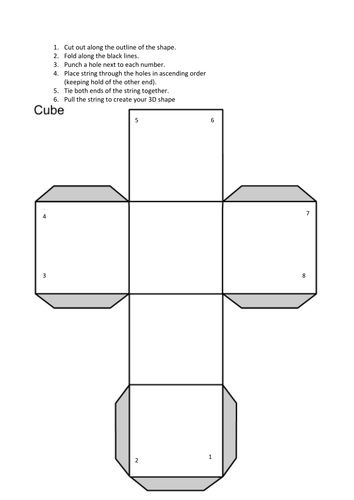 Nets into 3D shapes by - UK Teaching Resources - TES