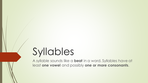 Syllables by mags2612 - Teaching Resources - TES