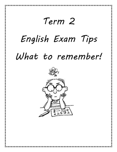 Exam Revision Booklet | Teaching Resources