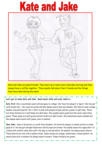 Kate and Jake. | Teaching Resources