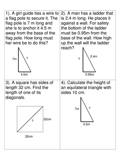 Applying Pythagoras | Teaching Resources