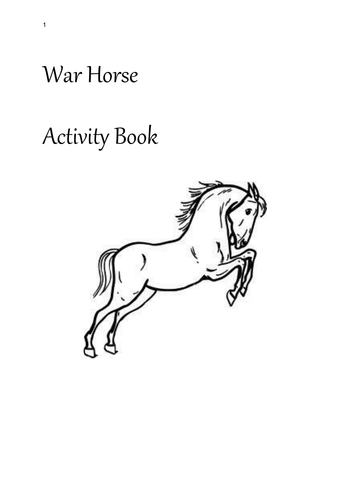 War Horse Activity Book | Teaching Resources