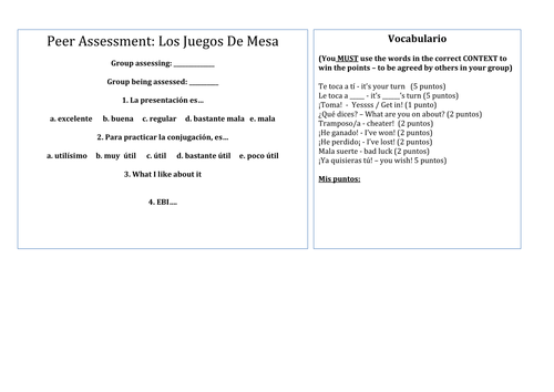 Play and Create Conjugation Board Games | Teaching Resources