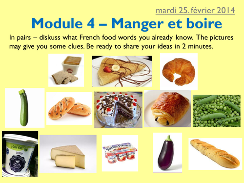 Year 8 - Manger et boire - Expo 2, Module 4 | Teaching Resources