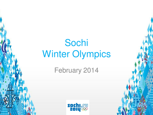 Sochi Winter Olympics Materials | Teaching Resources