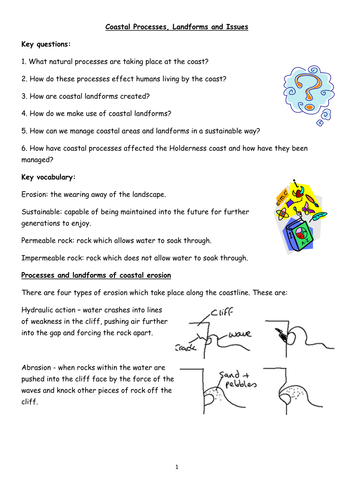 Revision guide for coasts | Teaching Resources