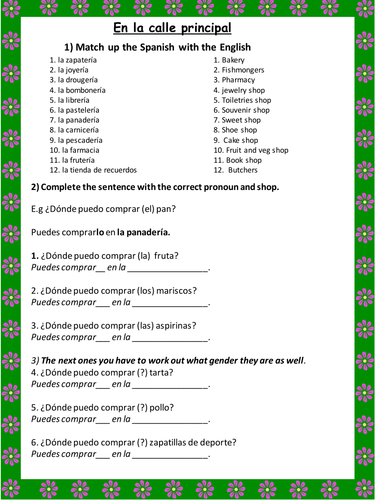 En la calle principal Listos 2 | Teaching Resources