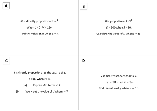 Direct and Inverse Proportion | Teaching Resources Direct and Inverse Proportion | Teaching Resources