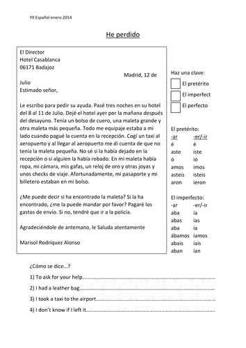 He Perdido Listos 3 Unit 5 | Teaching Resources
