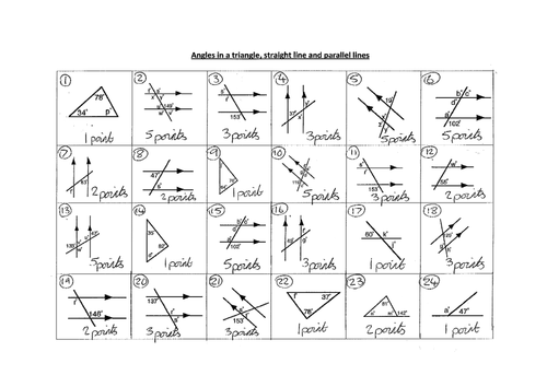 Angles round a point worksheet with code by lauramathswilson - Teaching ...