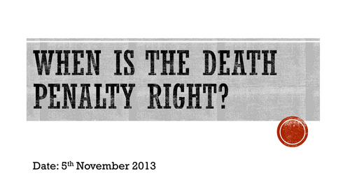 Argument writing - The death penalty | Teaching Resources Argument writing - The death penalty | Teaching Resources