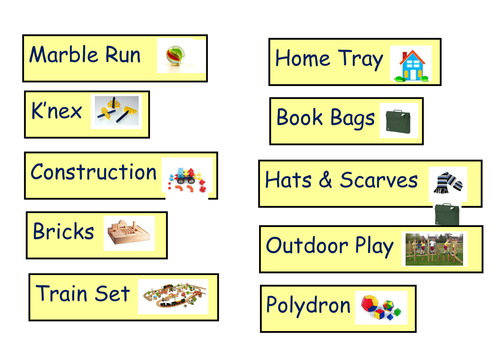 Classroom Object Labels with Pictures | Teaching Resources