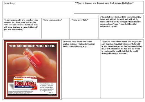 The Christian Concept of Love (Agape) Word Search by sfy773 - Teaching ...