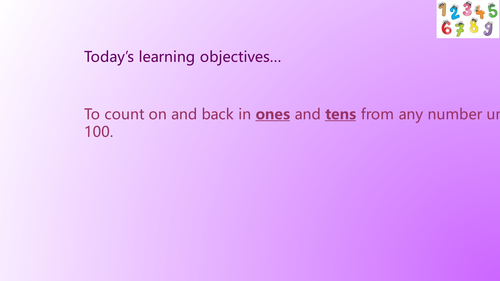 Counting on and back in 1s and 10s. | Teaching Resources