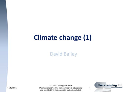 Climate change (1) - graded questions | Teaching Resources