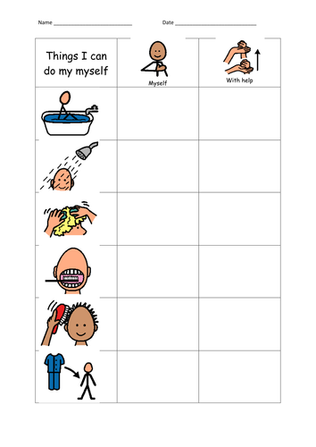 Things I can do by myself | Teaching Resources