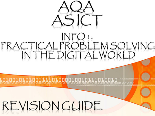 INFO 1 Revision Sheets | Teaching Resources