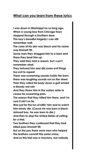 Murder of Emmett Till | Teaching Resources