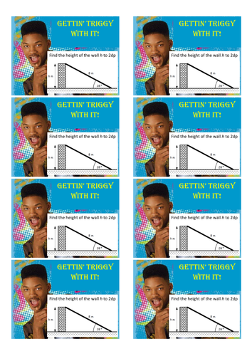 Trigonometry 'triggy' starter question stickers | Teaching Resources