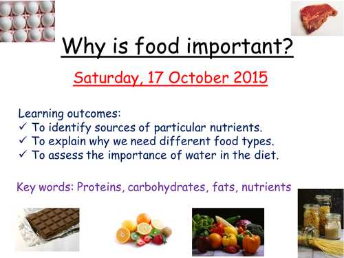 Introduction to nutrient groups | Teaching Resources
