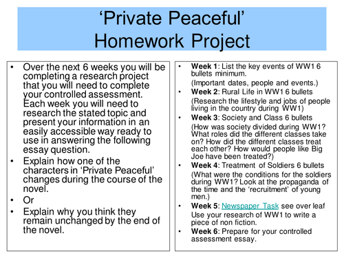 Private Peaceful Scheme of work | Teaching Resources