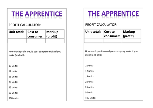 KS2 Calculating Profit in Thai Baht by jinkydabon - Teaching Resources ...