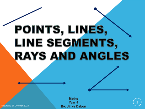 Points, Lines, Lines Segments, and Angles | Teaching Resources
