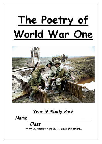 World War One Poetry Work Book | Teaching Resources