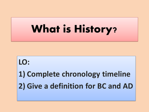 'What is History?' Introductory lesson | Teaching Resources