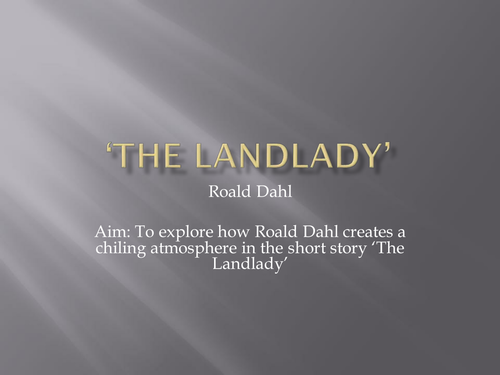 'The Landlady' by Roald Dahl | Teaching Resources