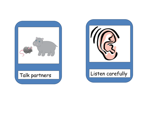 Visual Prompt Cards for Class rules : Set 2 by bevevans22 - Teaching ...