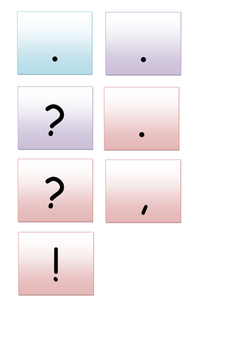 Punctuation Pyramid Display | Teaching Resources