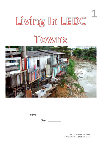 Geography: Living In LEDC Towns | Teaching Resources