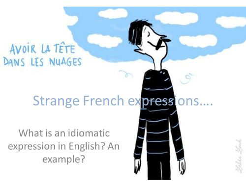 Strange French Idioms/Expressions | Teaching Resources