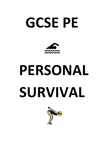 IGCSE PE Personal Survival Practical Lesson Plans by - UK Teaching ...
