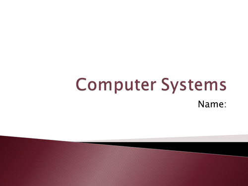 Computer Systems Introduction | Teaching Resources
