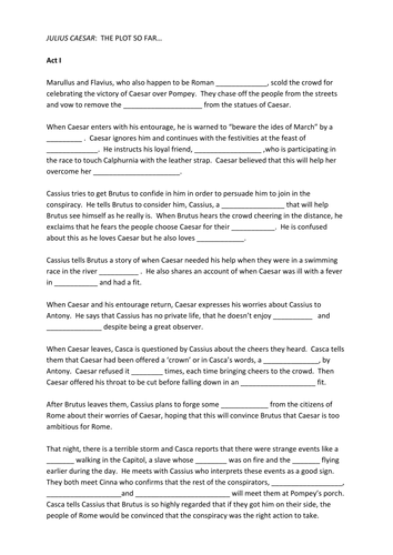 Julius Caesar - Act I | Teaching Resources