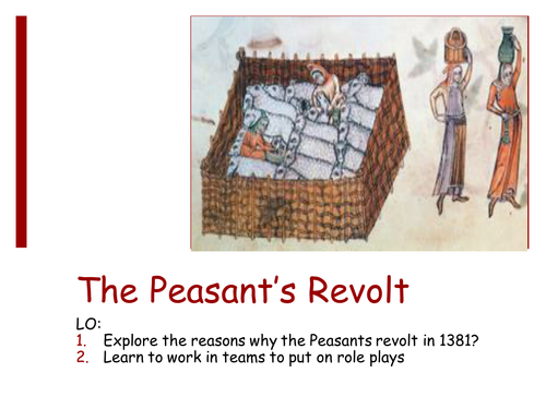 The causes of the peasants revolt - role play | Teaching Resources