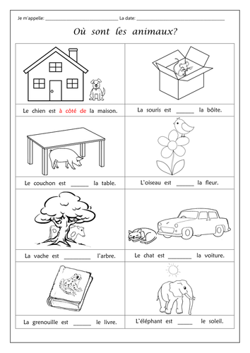 'Les Animaux' Activities | Teaching Resources