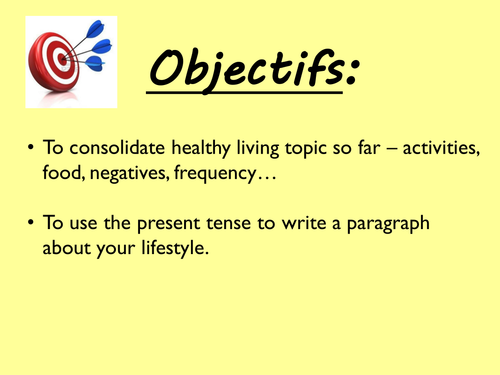 Healthy living questionnaire - Es-tu en forme? | Teaching Resources