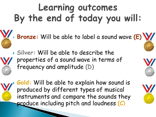 AQA GCSE Physics P1 5.7 Musical Notes | Teaching Resources
