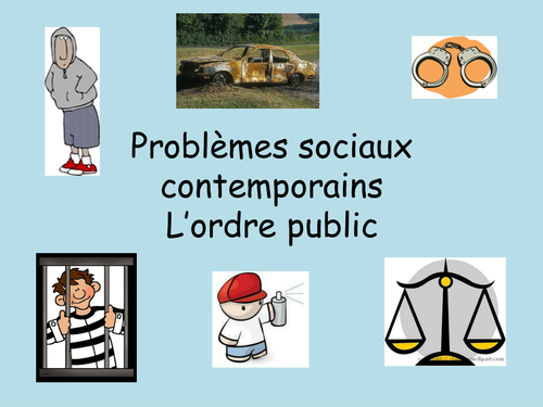 French - Public Order - revision | Teaching Resources
