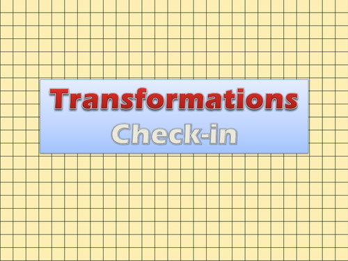 Transformations summary quiz | Teaching Resources