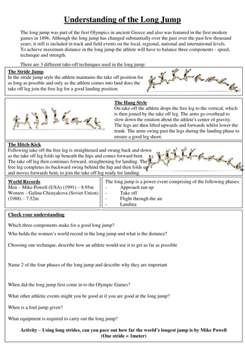 Non Participation Athletics Documents Teaching Resources